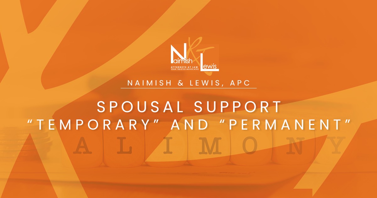 Alimony: “Temporary” and “Permanent” Spousal Support